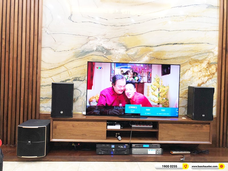 Lắp đặt dàn karaoke trị giá hơn 100 triệu cho anh Huyên tại Hà Nội (RCF CMAX 4110, IPS3700 ...