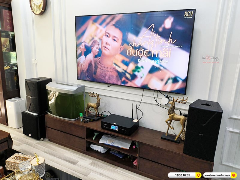 Lắp đặt dàn karaoke trị giá hơn 20 triệu cho anh Toản tại Hà Nội (Alto AT1000II, BKSound DKA ...