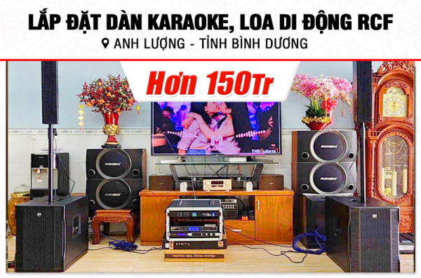 Lắp đặt dàn karaoke, loa di động RCF trị giá hơn 150 triệu cho anh ...