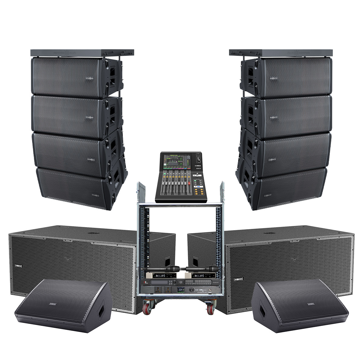 Dàn Line Array Active Audiocenter KLA 01 Cấu Hình Khủng