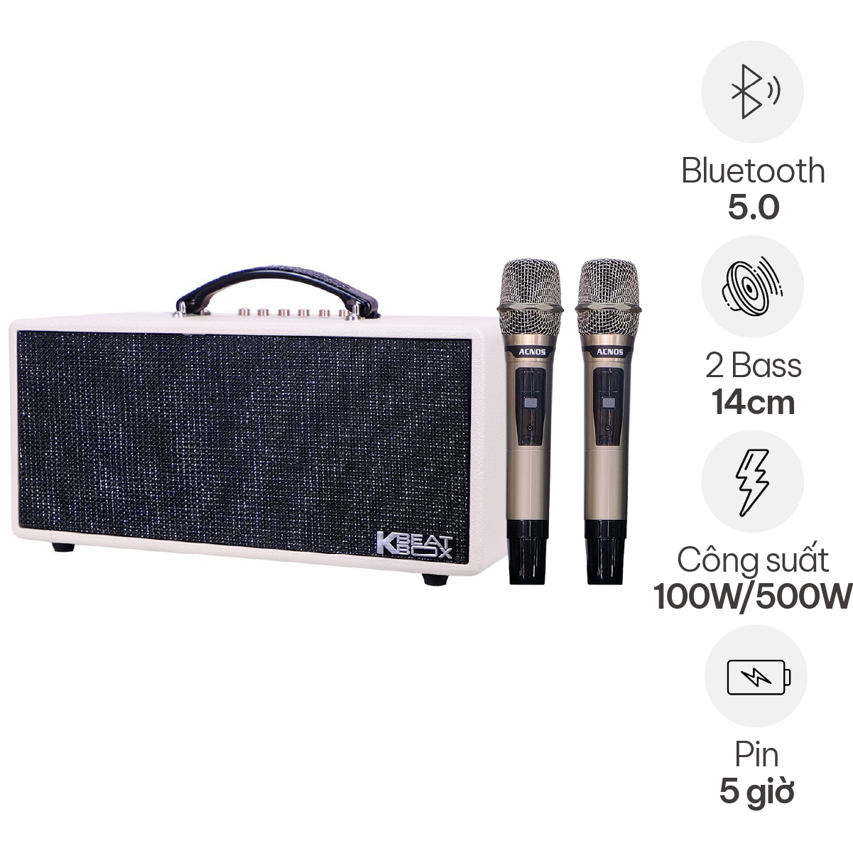 Loa Acnos KS363H | Pin Trâu, Giá Rẻ, Có Trả Góp