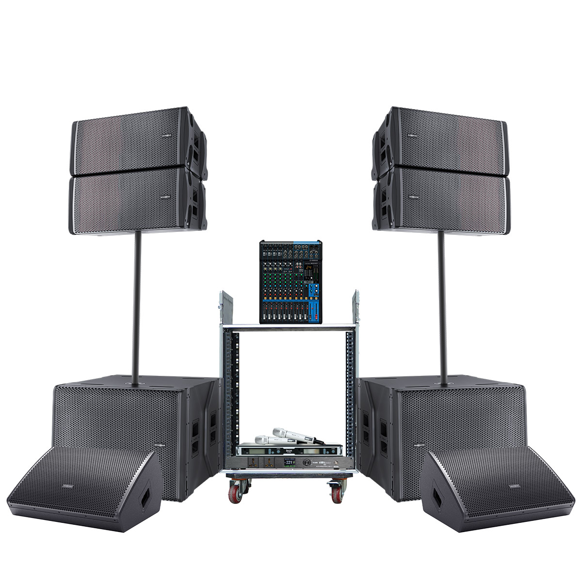 Dàn Line Array Active Audiocenter KLA 02 Cấu Hình Khủng