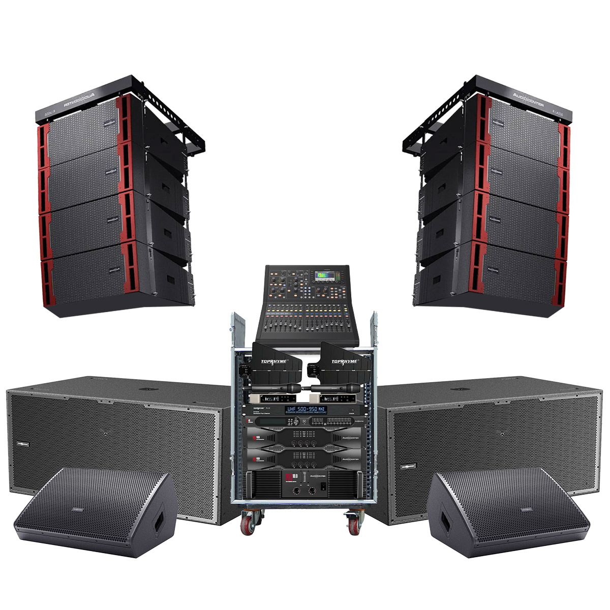 Dàn Line Array Passive Audiocenter KLA 01 Cấu Hình Siêu Khủng