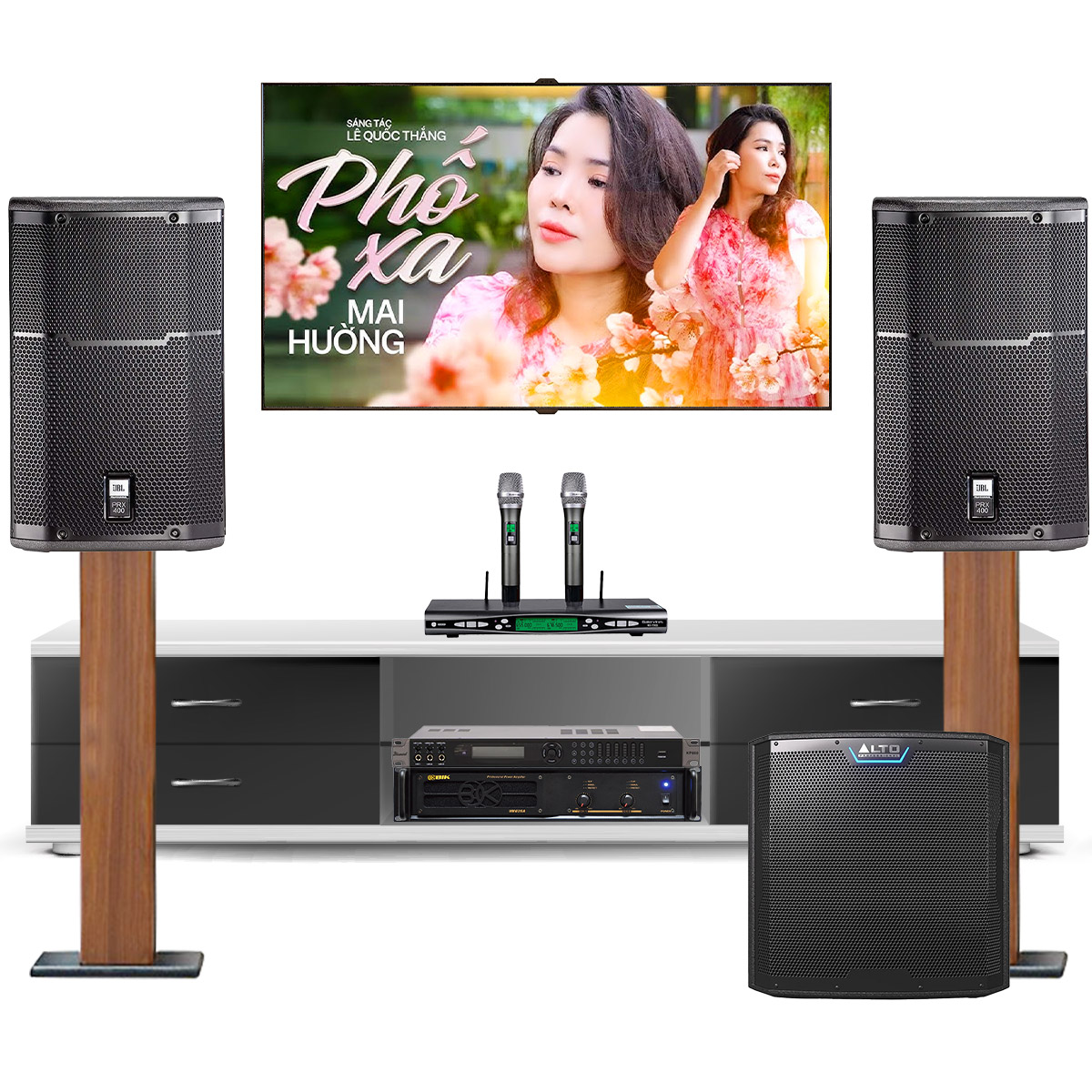 Dàn karaoke cao cấp JBL 45 Chính hãng, Hát cực hay, Giá Tốt