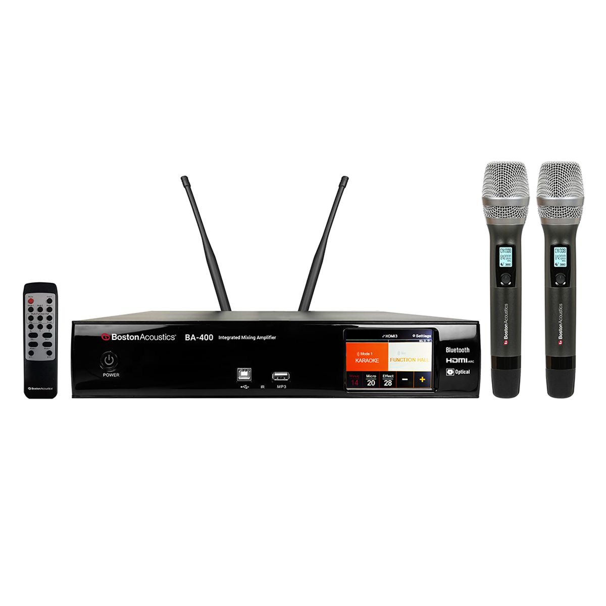 Amply Boston Acoustics BA400 3 in 1, hiện đại, giá rẻ nhất