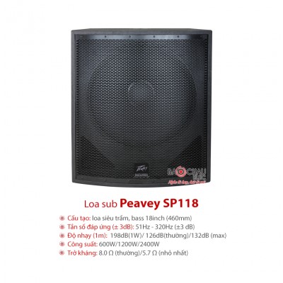 Loa Peavey 118 | Loa hội trường | Loa sân khấu | Loa phòng hát | Bar