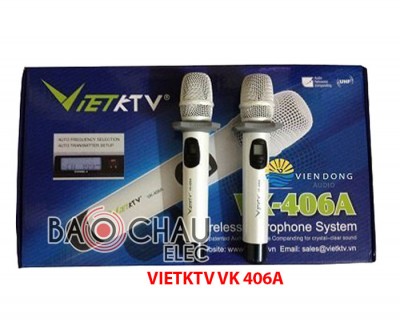 Micro Việt KTV VK 406A chính hãng, bán mic không dây Việt KTV hay nhất
