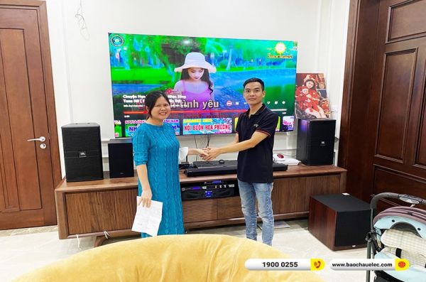 Lắp đặt dàn karaoke trị giá gần 80 triệu cho chị Cúc tại Hà Nội (JBL KP4010 G2, Crown Xli2500 ...