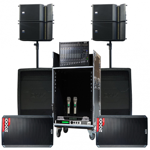 Dàn line array DMX 01 cho sân khấu hội trường, biểu diễn 500m2