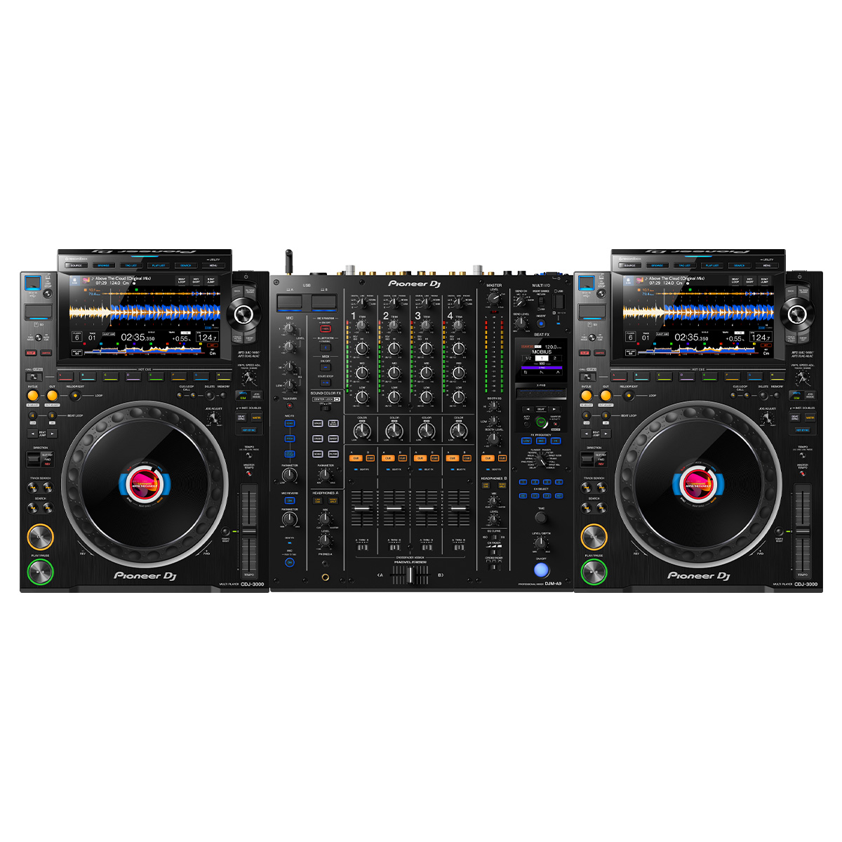 Combo bàn DJ PIONEER CDJ-3000 + PIONEER DJM-A9 Hiện đại