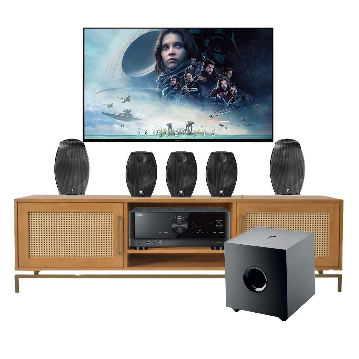Dàn âm thanh 5.1 Xem phim, nghe nhạc Focal 02 Chính hãng