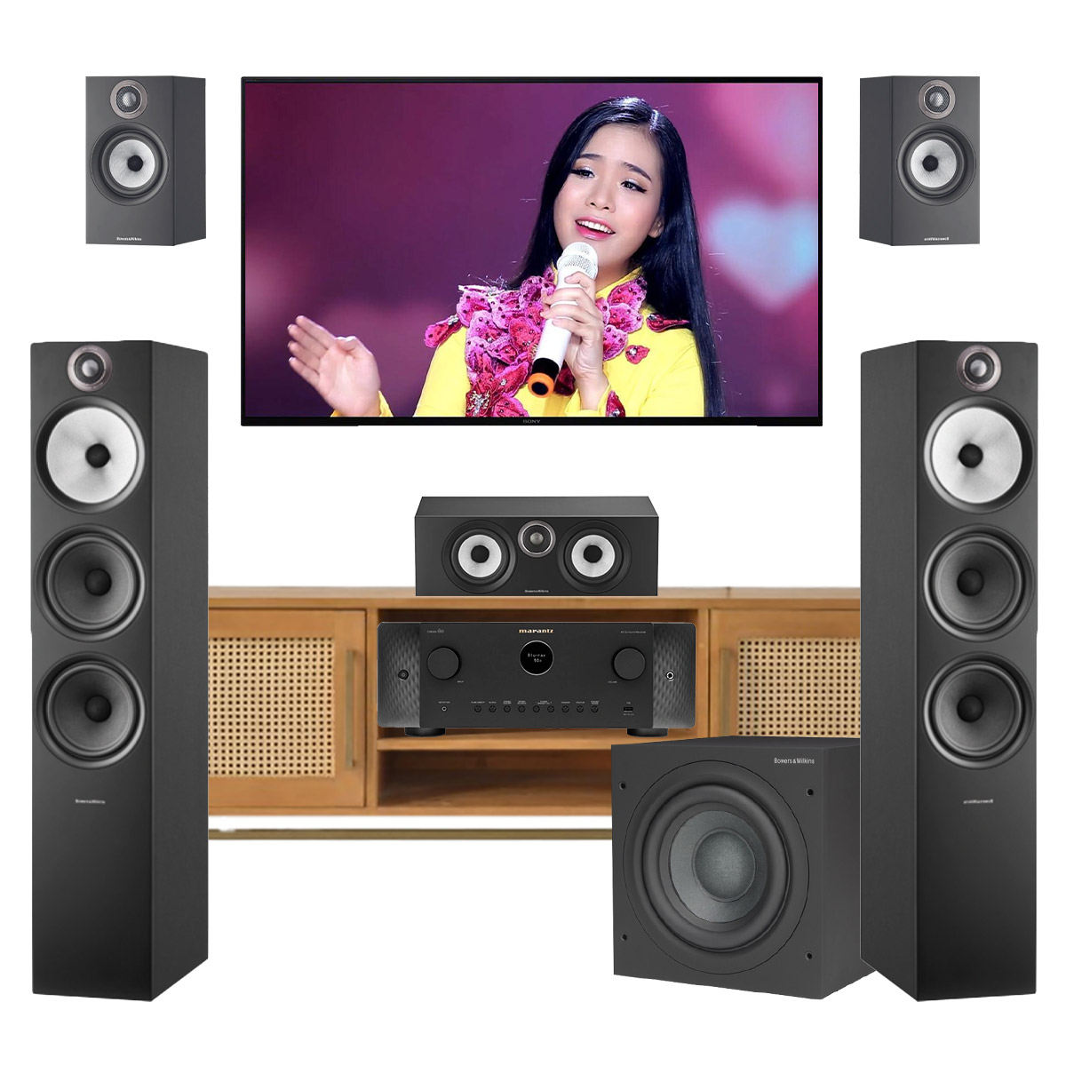 Dàn âm thanh 5.1 xem phim nghe nhạc BC-XPNN42 Chuyên nghiệp