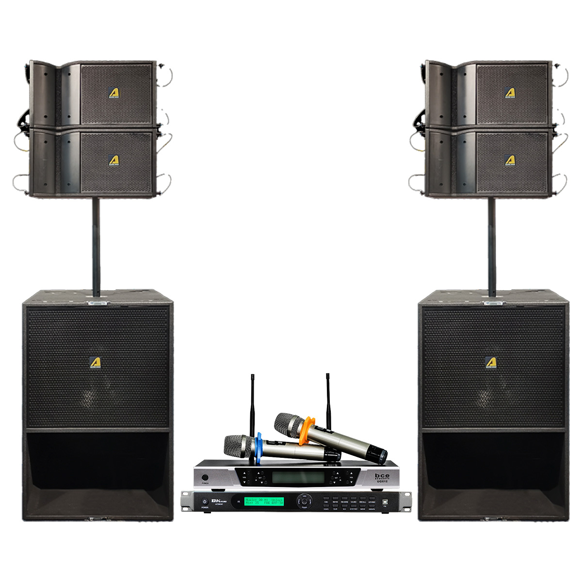 Dàn âm thanh Line Array Active Actpro A2 05 (sử dụng 100-300 khách, Loa li