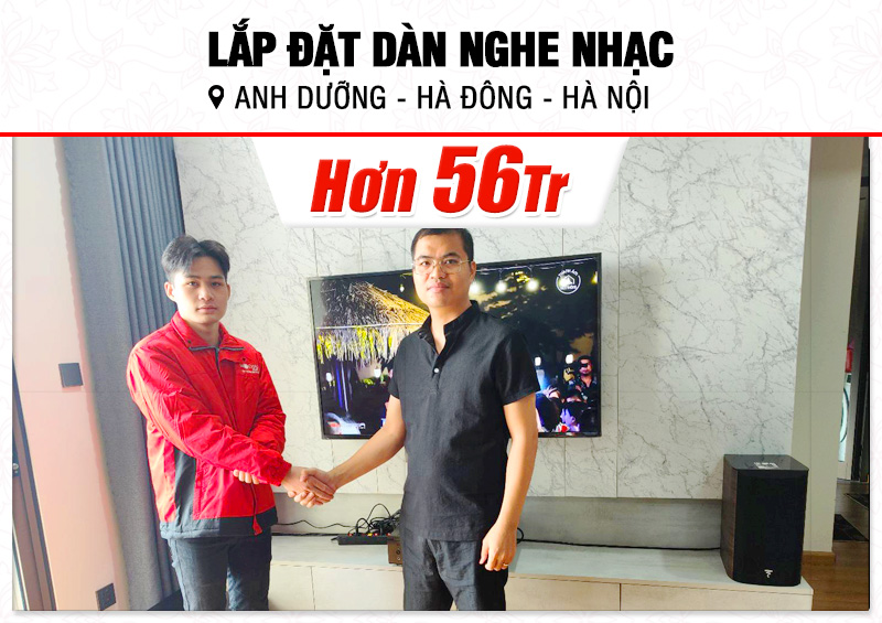Lắp đặt dàn nghe nhạc hơn 56tr cho anh Dưỡng tại Hà Nội (Focal Arial ...