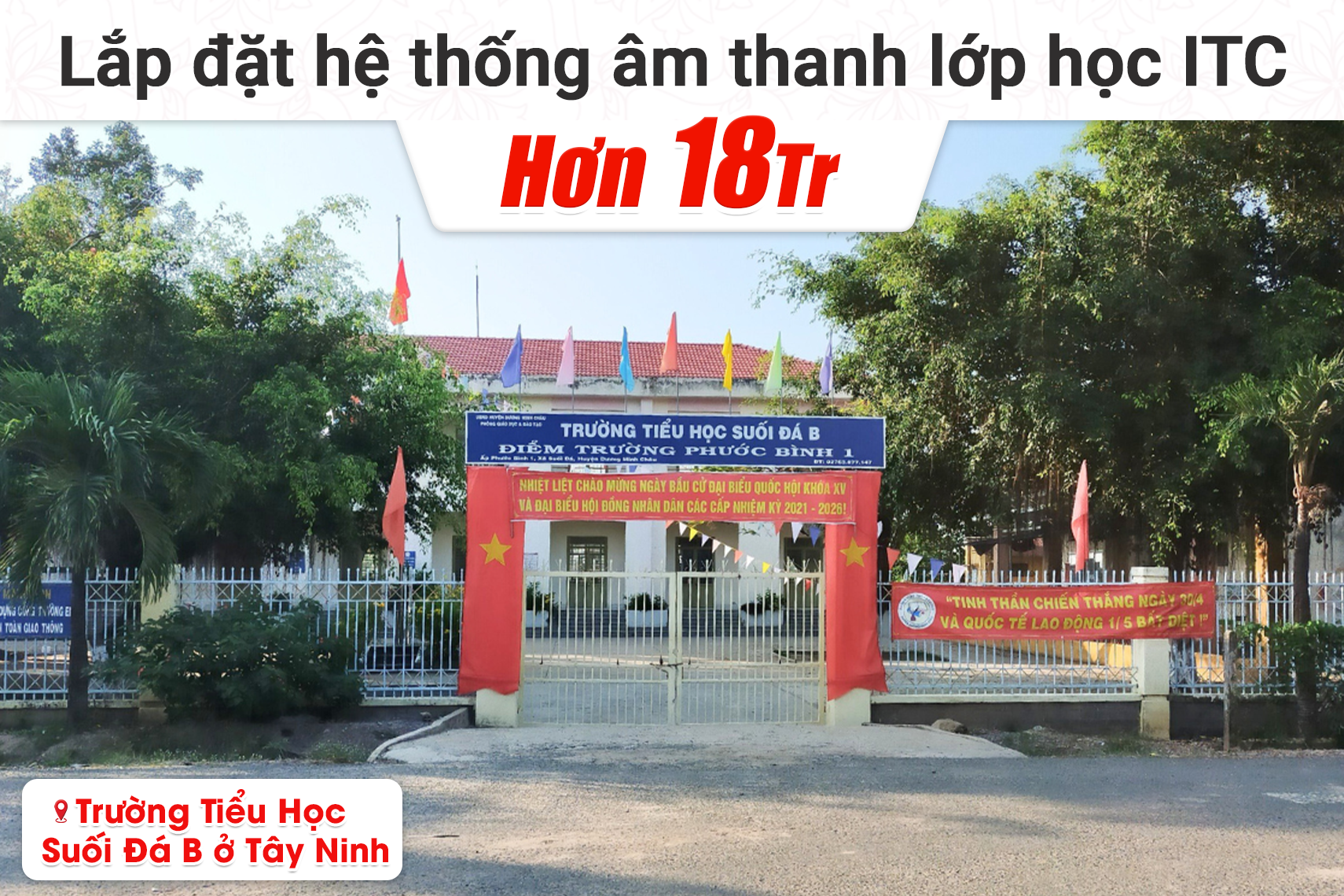 Hệ thống âm thanh lớp học ITC cho Trường TH Suối Đá B