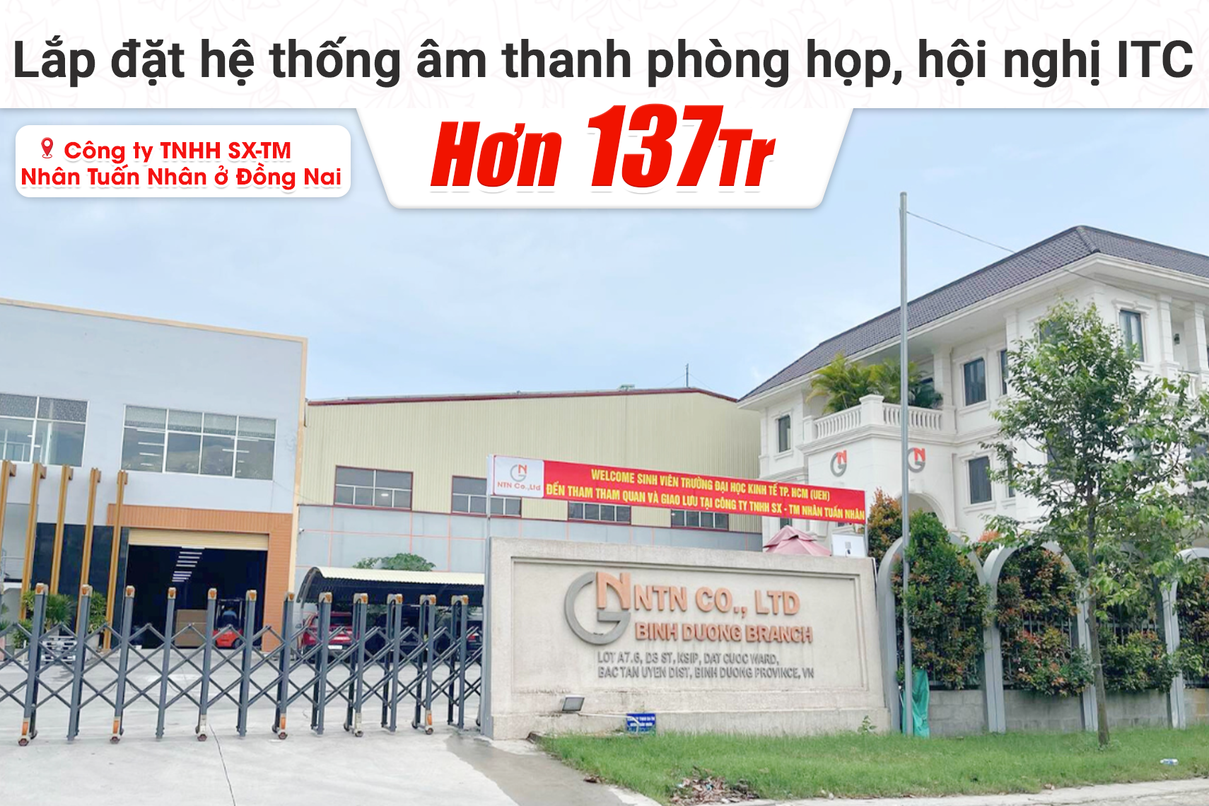 Âm thanh phòng họp, hội nghị ITC cho SX-TM Nhân Tuấn Nhân