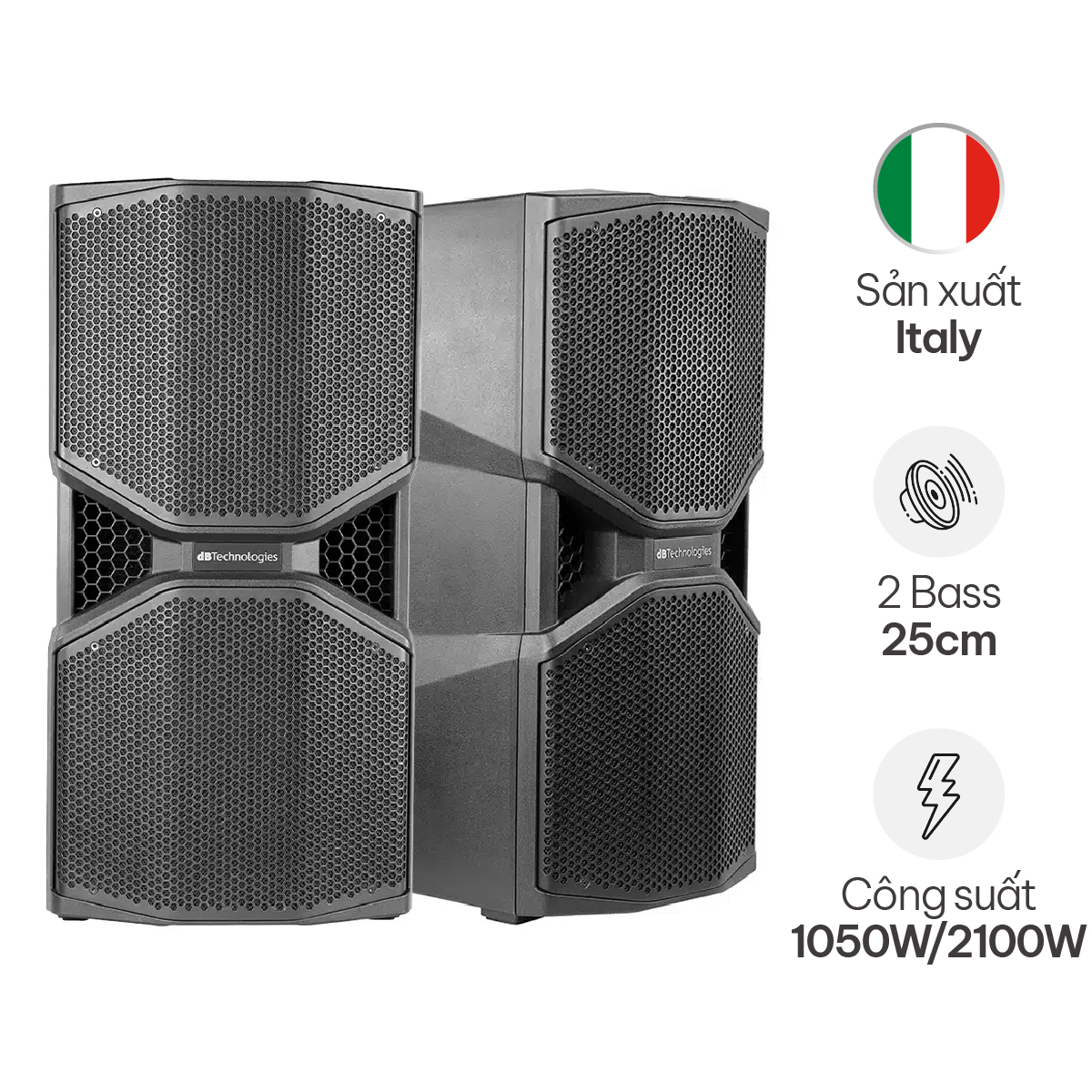 Loa dBTechnologies Opera Reevo 210 | Bass Đôi, Made In Italy