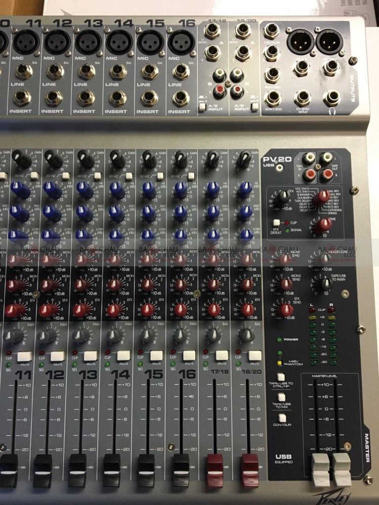 Mixer Peavey PV20 USB | Sản phẩm bàn mixer Peavey PV20 USB
